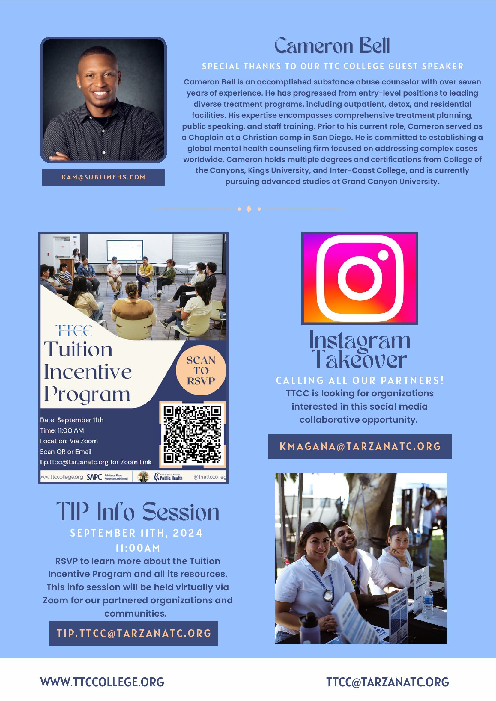 September TTCC Roundtable - Tarzana Treatment Centers College